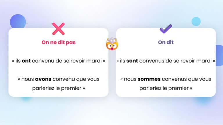 "Avoir convenu" ou "être convenu" : explications détaillées