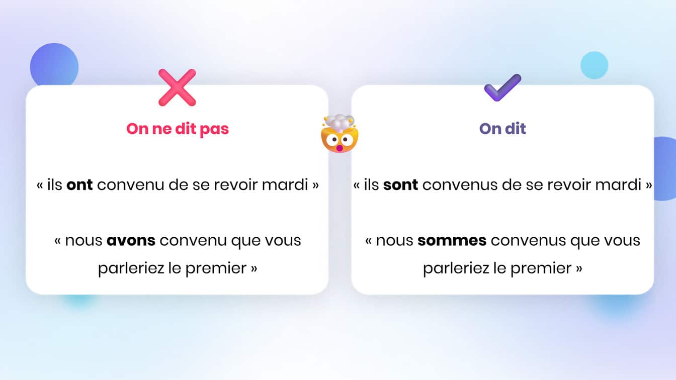 « Avoir convenu » ou « être convenu » : explications détaillées